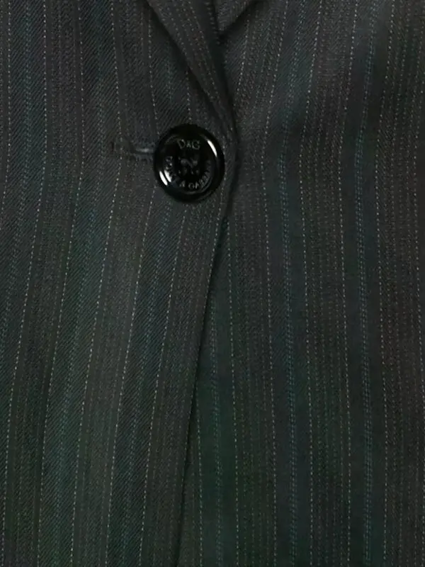 D&G PREOWNED Pinstripe Single-breasted Wool-blend Blazer