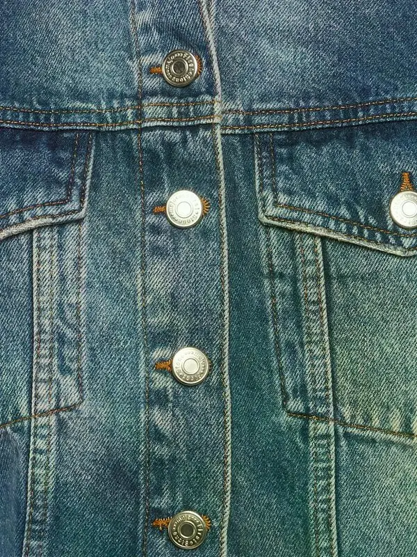 Maje Embellished Cropped Denim Jacket