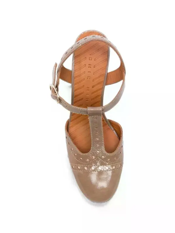 Chie Mihara Brogue Detail T-bar Pumps