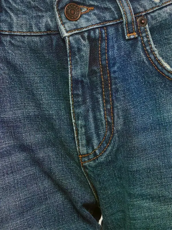 Dolce & Gabbana Baroque Heart Patch Jeans