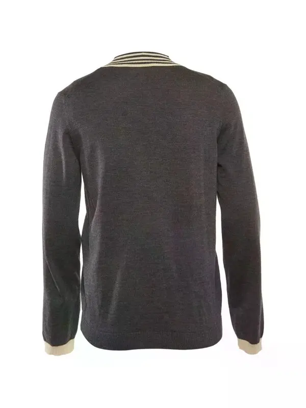 Gucci Bee Appliqué V-neck Sweater