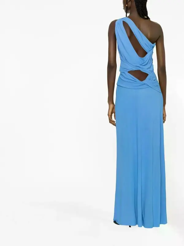 Alberta Ferretti One-shoulder Long Dress