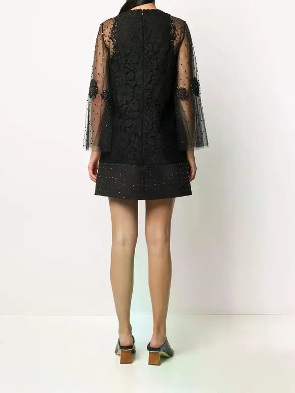 Valentino Garavani Floral Lace Embellished Dress