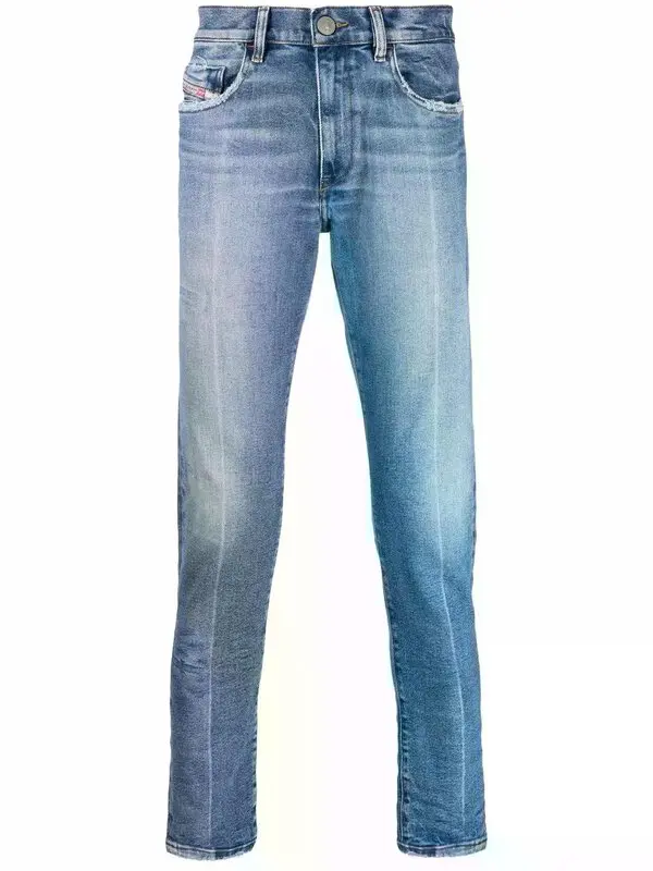DIESEL® Whiskering Effect Slim-fit Jeans