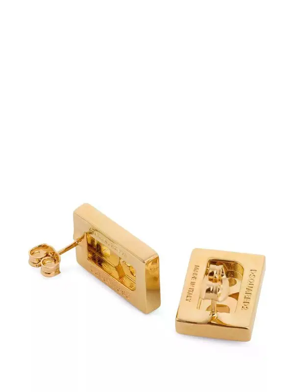 Dsquared2 Logo Stud Earrings