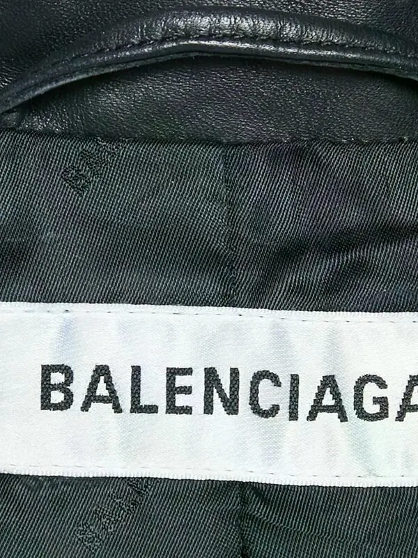 Balenciaga Hourglass Leather Trench Coat