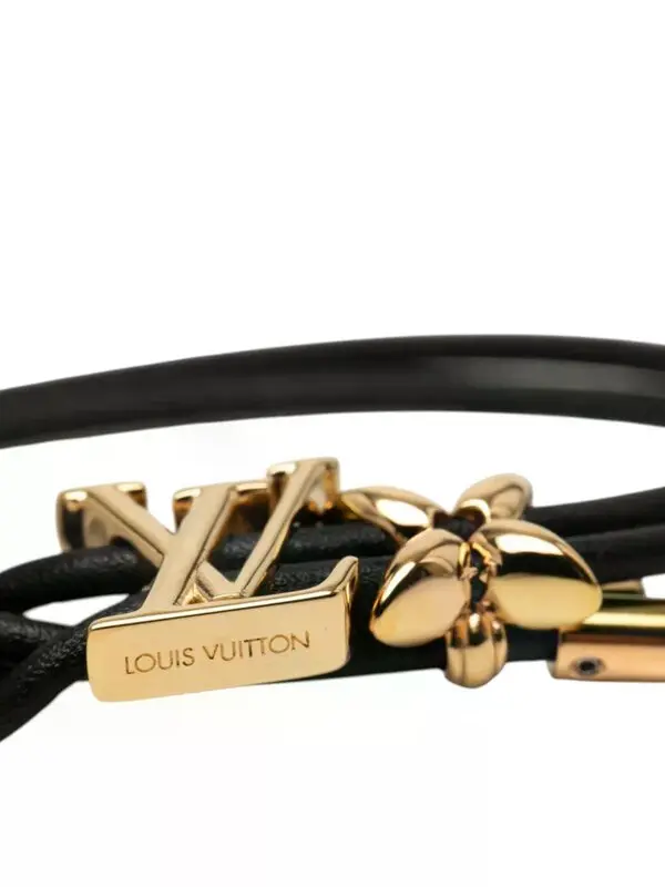 LOUIS VUITTON Bloom Leather Bracelet