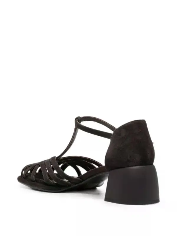 ADRIANNA FERETTI Suede T-bar Sandals