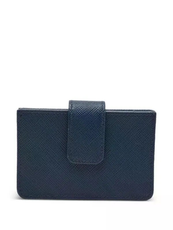 Prada Logo-detail Wallet - Blue