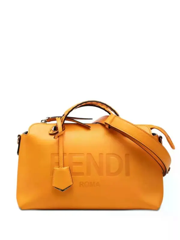 Fendi Leather The Way Satchel - Orange