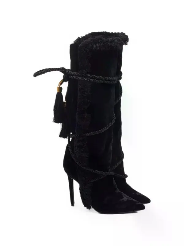 Versace Pillow Talk Fringe-trim Boots