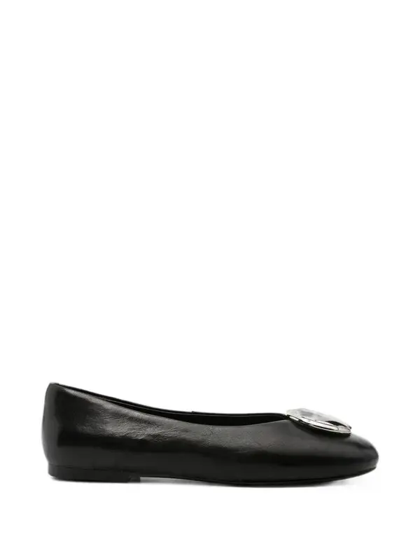 ADRIANNA FERETTI Logo-plaque Ballet Flats