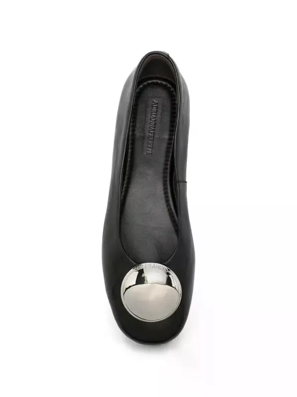 ADRIANNA FERETTI Logo-plaque Ballet Flats