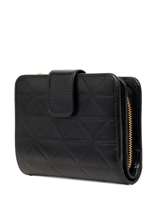 Prada 2010-2026 Quilted Soft Calf Triangle Bifold Wallet Small Wallets