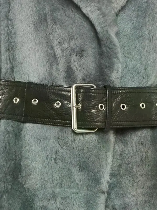 424 Belted Shearling Coat