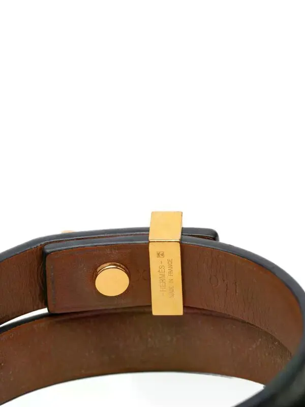 Hermès 2016 Swift Leather Double Tour Bracelet