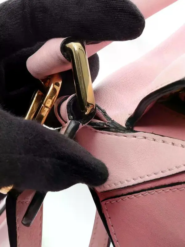Loewe Medium Calfskin Puzzle Satchel - Pink