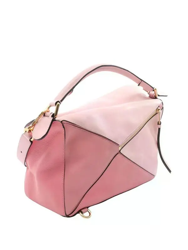 Loewe Medium Calfskin Puzzle Satchel - Pink