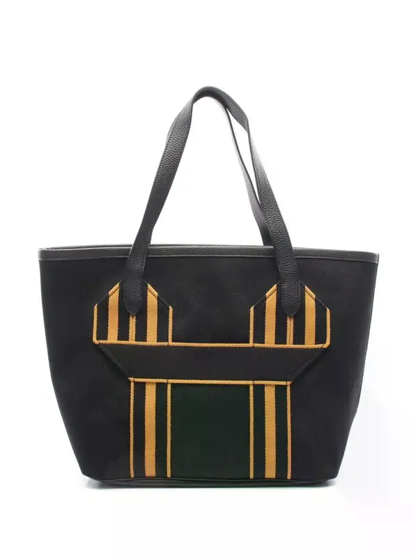 Hermès Canvas Poursangle Tote Bag