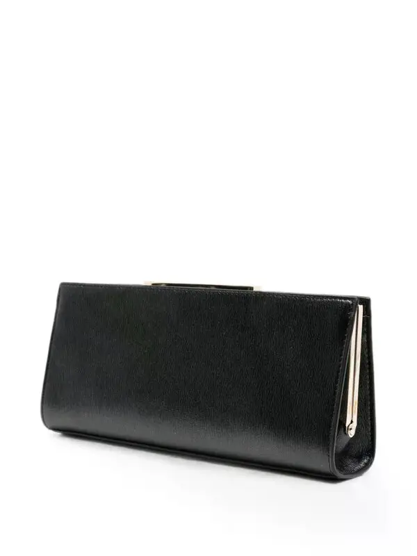 Moschino Logo-plaque Leather Clutch Bag