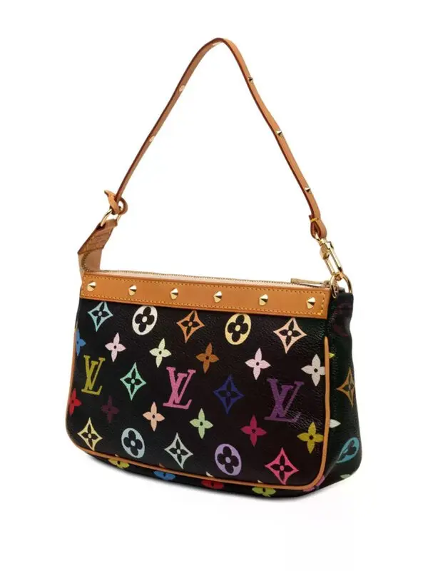 LOUIS VUITTON Monogram Multicolore Pochette Accessoires Shoulder Bag - Black