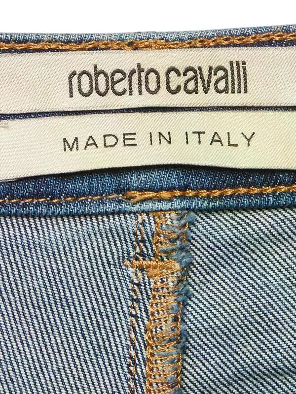Roberto Cavalli Studded Slim-fit Jeans