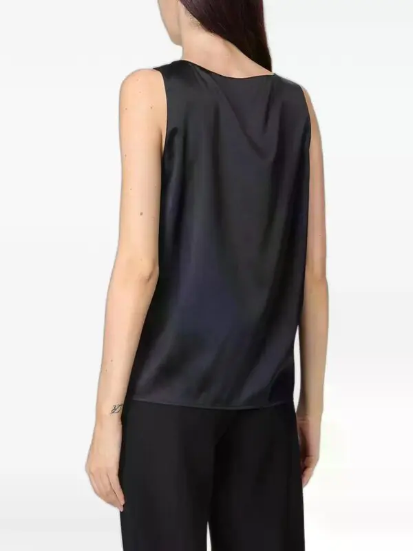 Emporio Armani V-neck Satin Tank Top