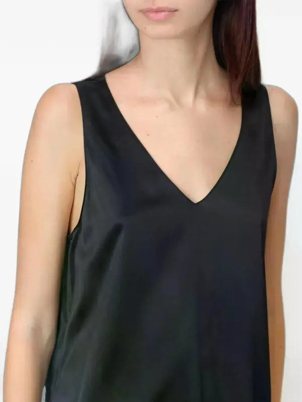 Emporio Armani V-neck Satin Tank Top