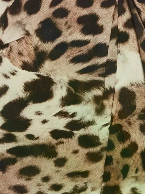 Roberto Cavalli Leopard-print Paneled Mini Dress