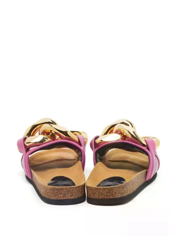 JW Anderson Chain-link Detail Slip-on Sandals - Pink