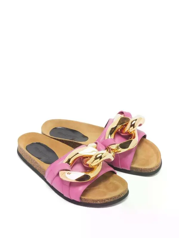 JW Anderson Chain-link Detail Slip-on Sandals - Pink
