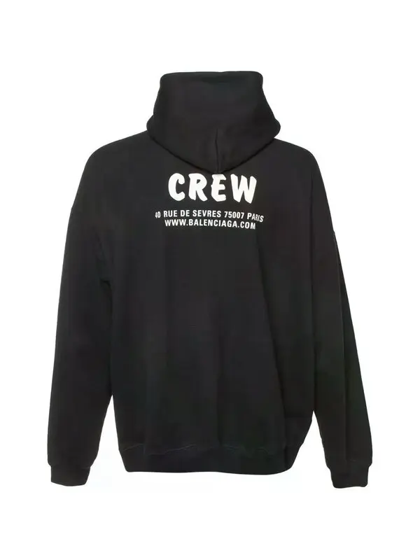 Balenciaga Logo-print Cotton Hoodie