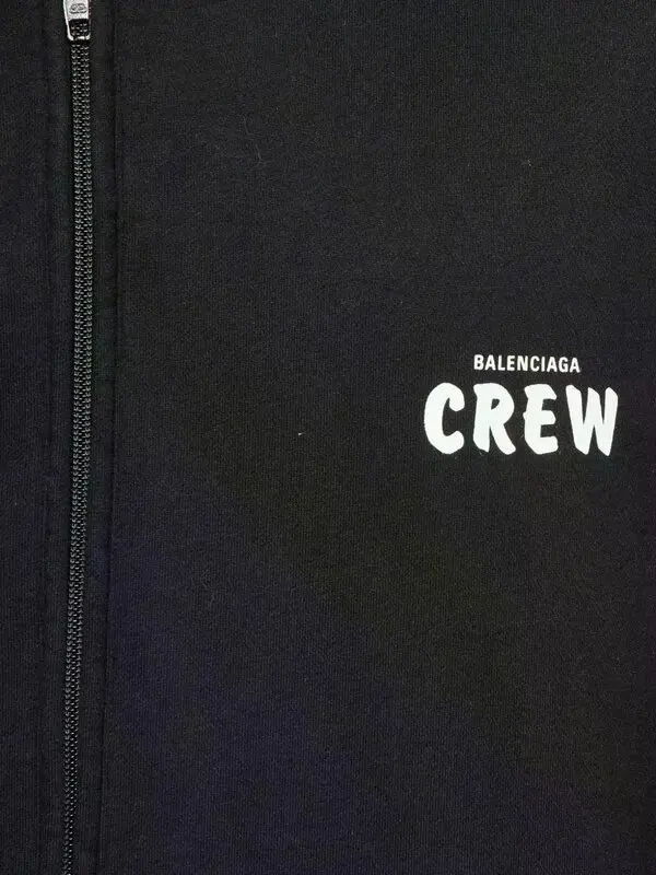 Balenciaga Logo-print Cotton Hoodie