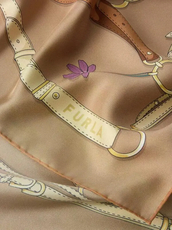 Furla Tortona Carré Scarf - Neutrals