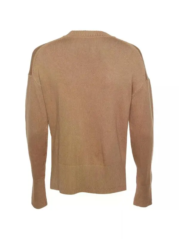 JOSEPH Ribbed Knit Crew Neck Long Sleeve Sweater