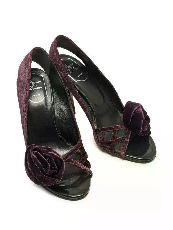 ROGER VIVIER Bow Open-toe Pumps