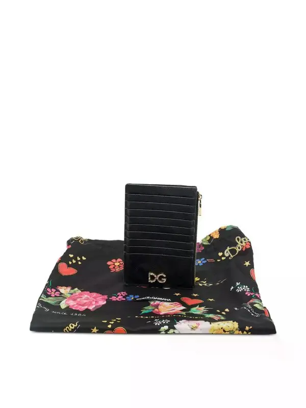 Dolce & Gabbana Dg-plaque Crystal-embellished Card Holder