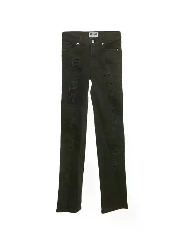 VERSUS Distressed Slim Cut Jeans