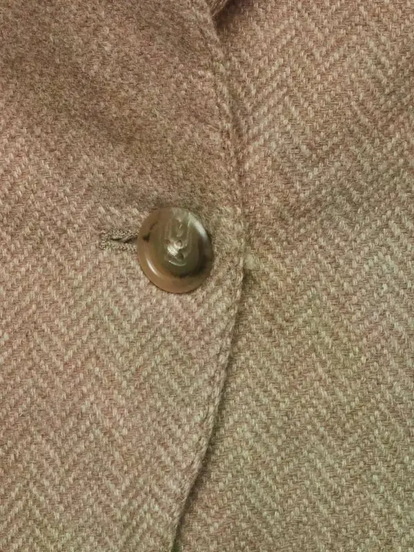 Ralph Lauren Cynthia Herringbone Blazer - Neutrals
