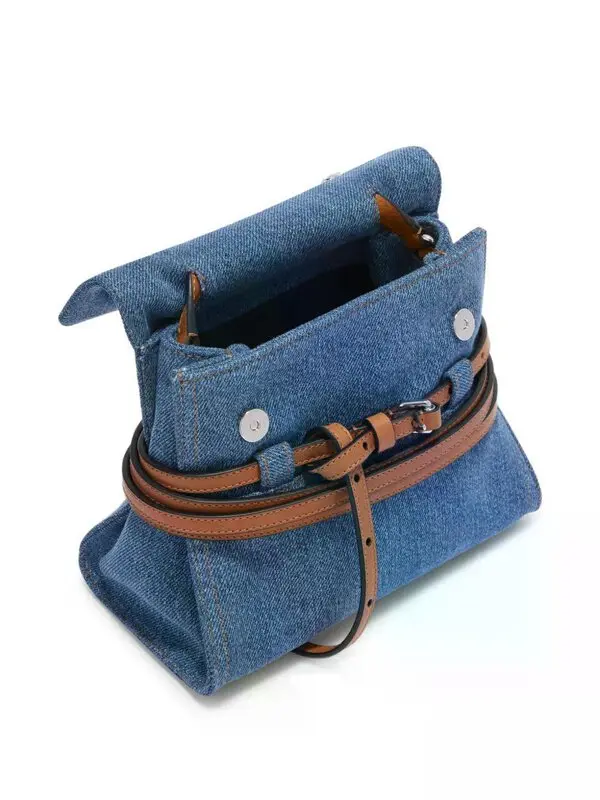 Moschino Tie Me Small Clutch - Blue