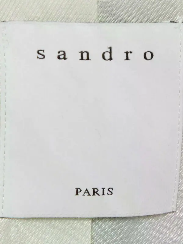 Sandro Plaid Double-breasted Blazer