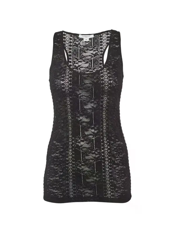 Givenchy Floral Lace Sleeveless Top