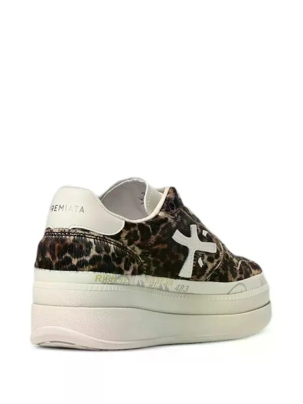 Premiata Leopard-print Platform Sneakers