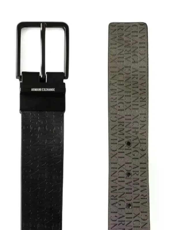 Emporio Armani Reversible Logo Print Belt