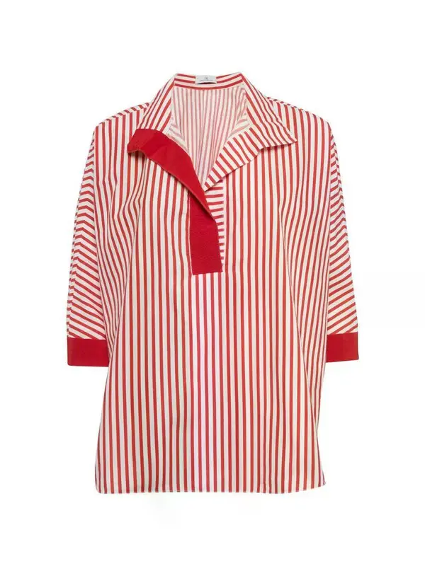 Carolina Herrera Striped Oversized Top