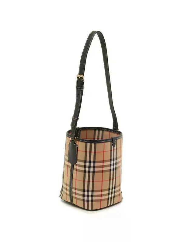 Burberry Ashby Check-pattern Bucket Bag