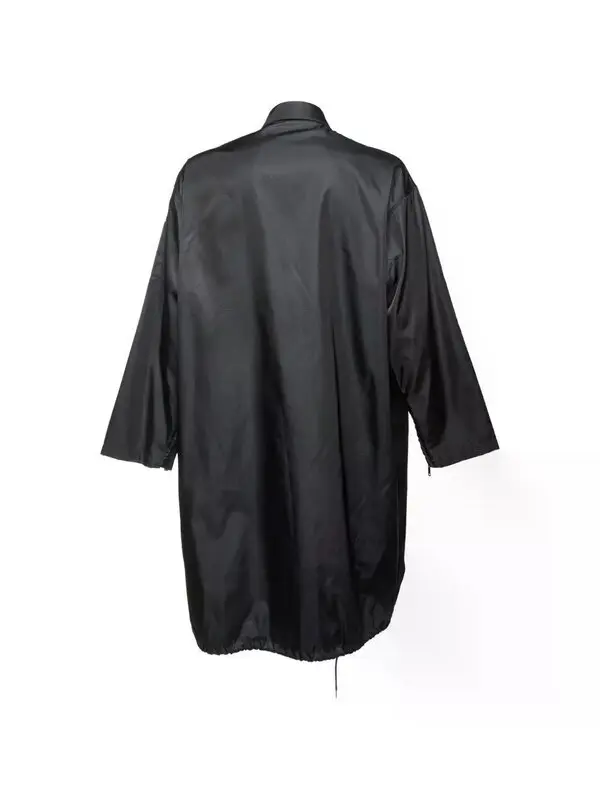 Prada Logo Detail Long Sleeve Coat