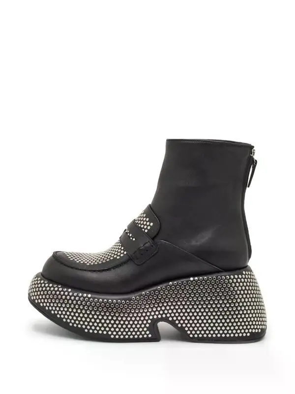 Loewe Embellished Leather Boots