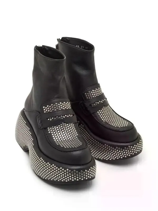Loewe Embellished Leather Boots