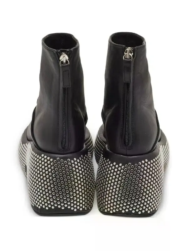 Loewe Embellished Leather Boots